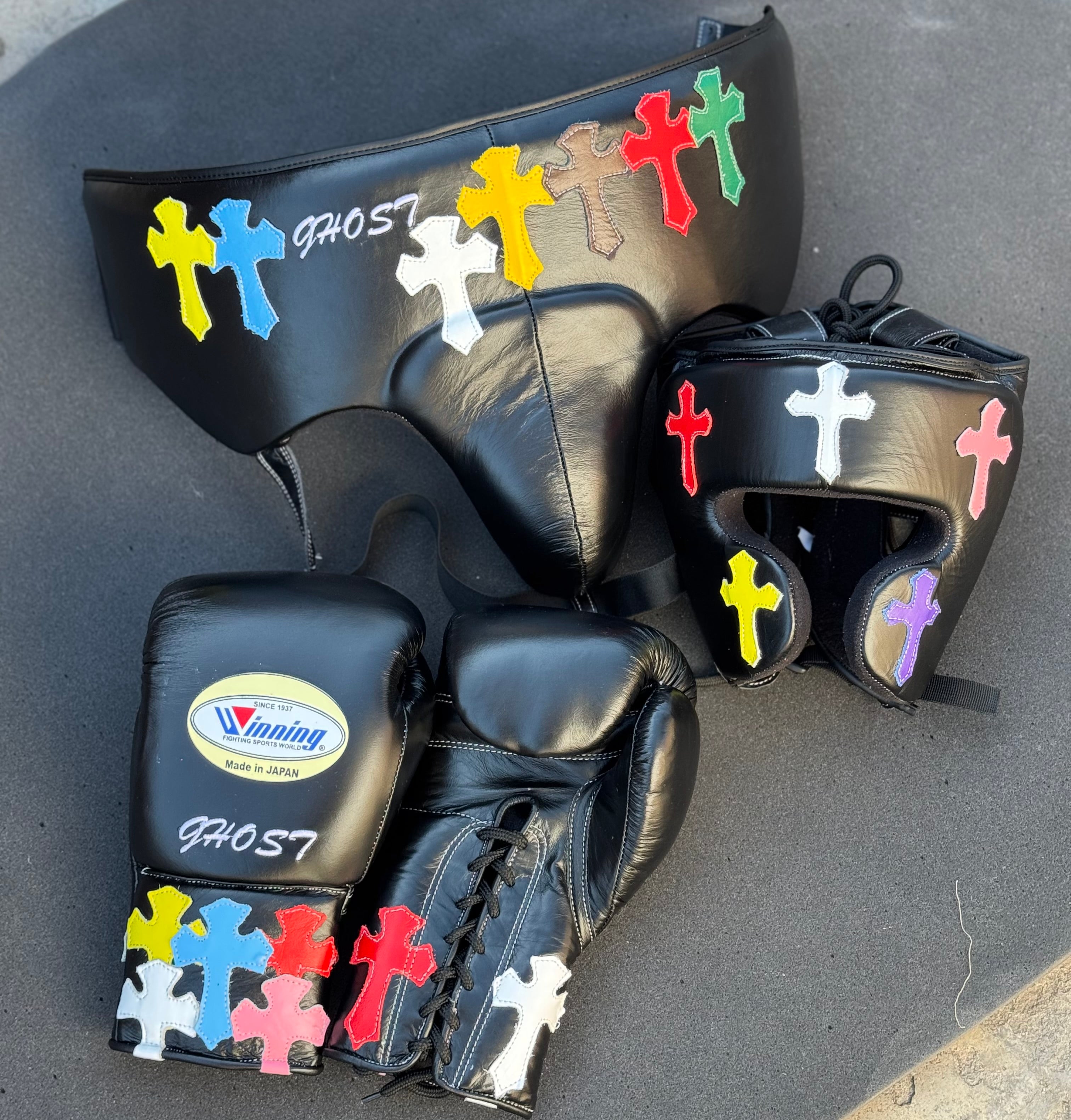 Custom Grey Boxing Sparring Kit